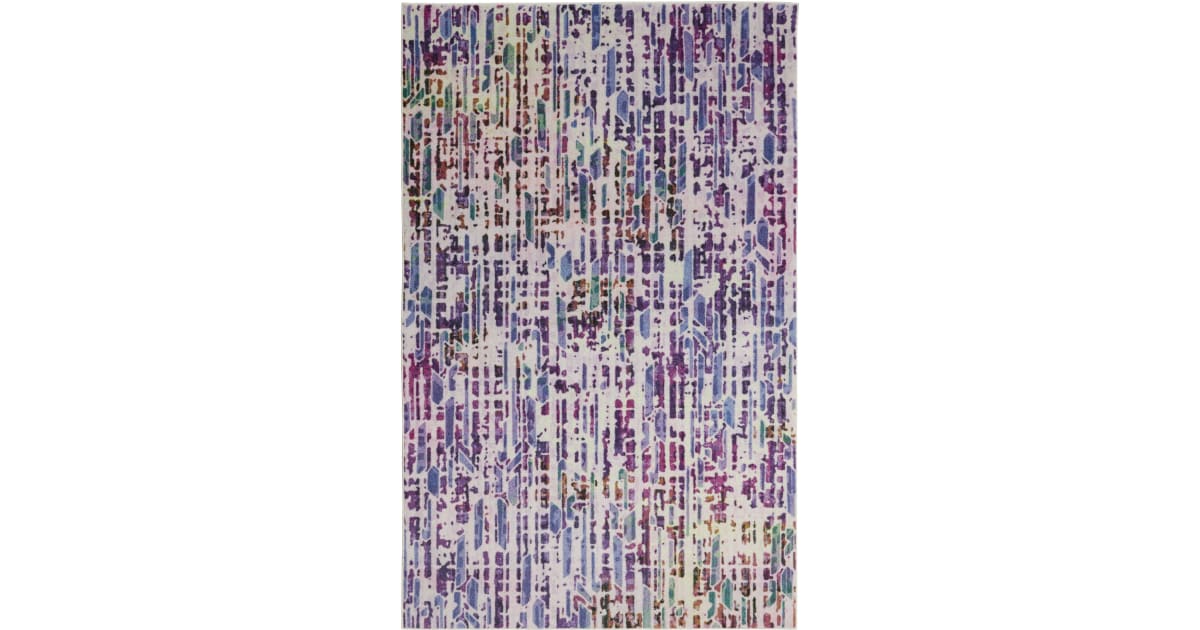 Mohawk Home Z0131 A409 060096 EC Cyber Matrix 5' x 8' Rectangular ...