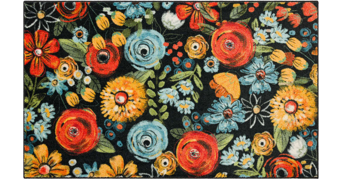 Mohawk Home ZW197 A402 030050 EC 2-1/2' x 4-1/4' Polyester Botanical ...