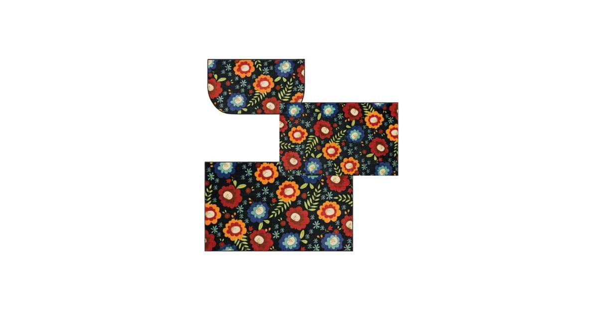 Mohawk Home ZW201 A402 3P0009 E2 2-1/2' x 4-1/4' Polyester Botanical ...