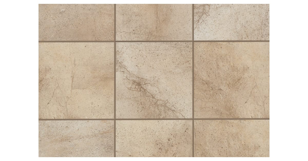 Mohawk Industries 6662-SAMPLE Cathedral Beige Porcelain Floor Tile - 6 ...