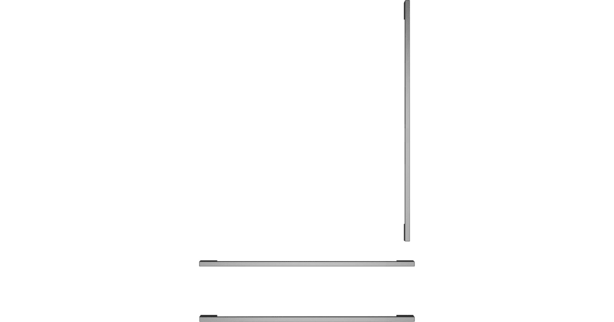 Monogram ZKSB3H3CVSS Minimalist Refrigerator Handle Kit - 3 Handles ...