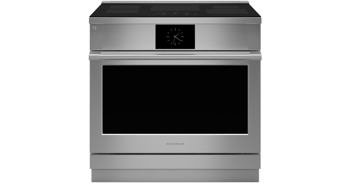 Monogram ZHP365ETVSS 36 Inch Wide 5.75 Cu. Ft. Slide In Induction Range ...