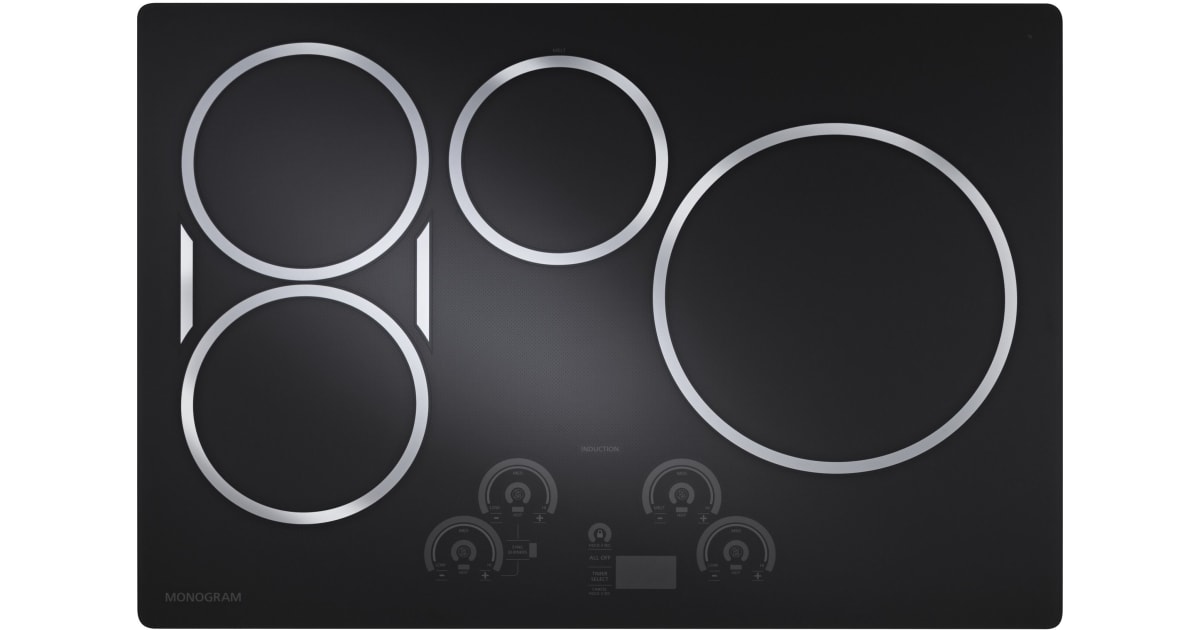 Monogram ZHU30RDJBB 30 Inch Wide 4 Burner Induction Cooktop with ...