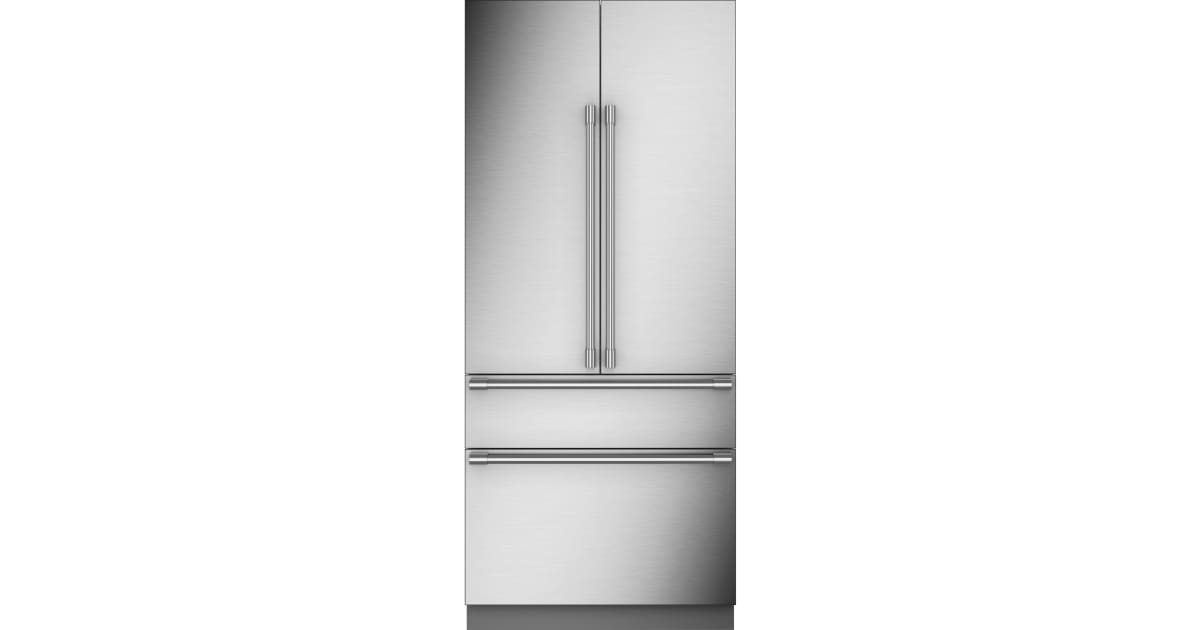 Monogram ZIP364NBVII 36 Inch Wide 20.1 Cu. Ft. Integrated French-Door ...