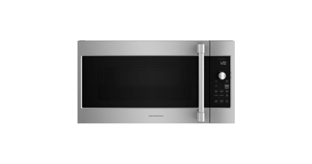 Monogram ZSA1202PSS 30 Inch Wide 1.7 Cu. Ft. 900 Watt Over-the-Range ...