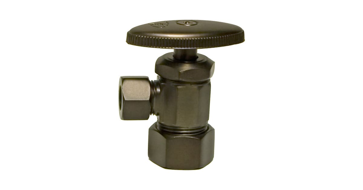 Monogram Brass MB203ORB 3/8" Angle Supply Stop Valve | Build.com