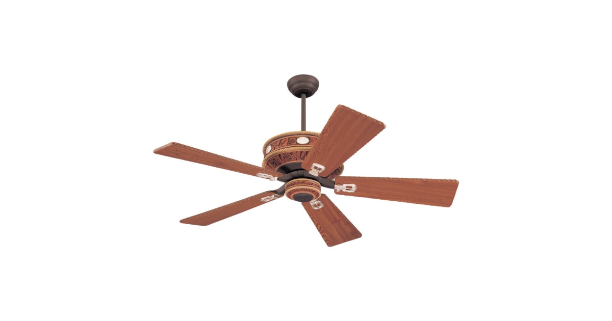 Monte Carlo 5DOR52WI Five Bladed 52" Indoor Ceiling Fan with Included ...