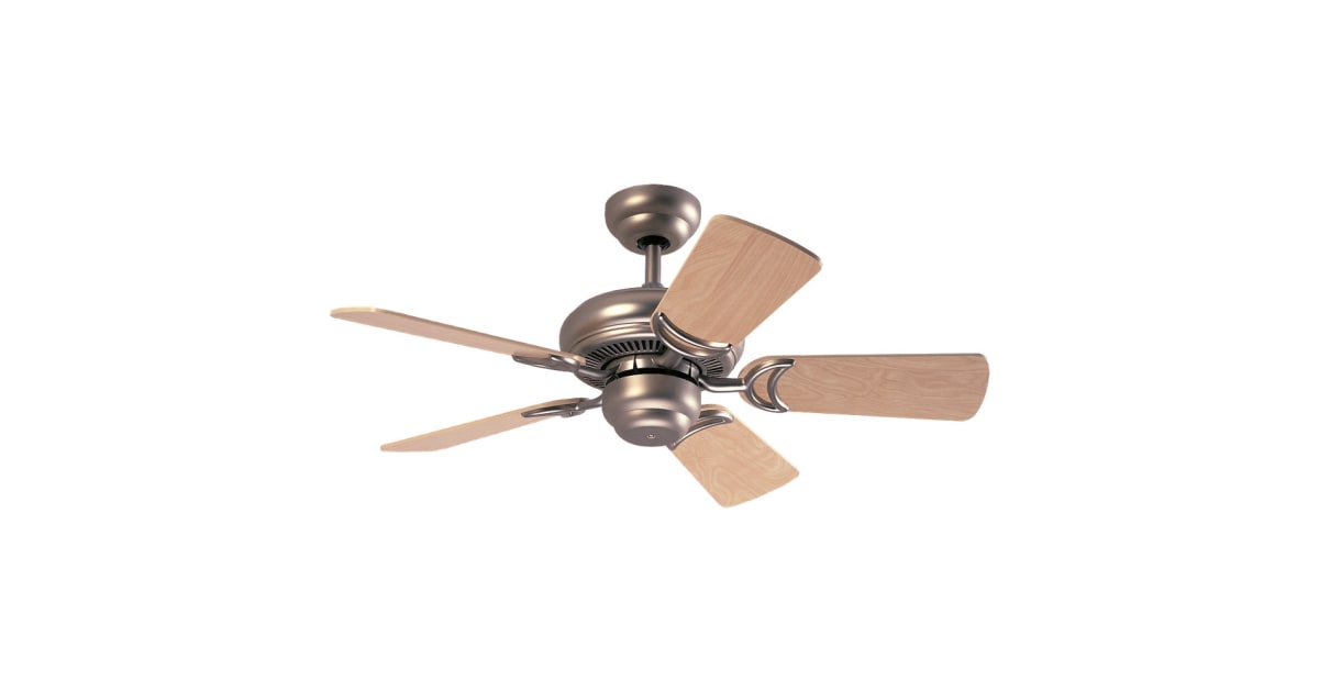 Monte Carlo 5DS34BP Functional Five Blade 34 Inch Indoor Ceiling Fan ...