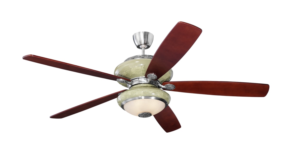 Monte Carlo Five Blade Indoor Ceiling Fan with Optional Blades with ...