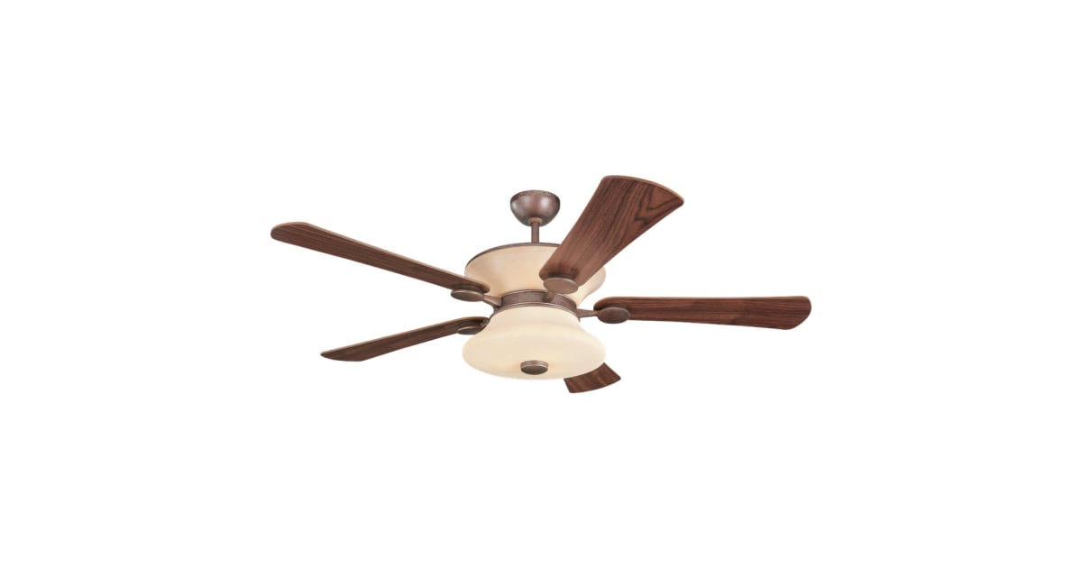 Monte Carlo 54" 5 Blade Indoor Ceiling Fan with 8" Downrod from the ...