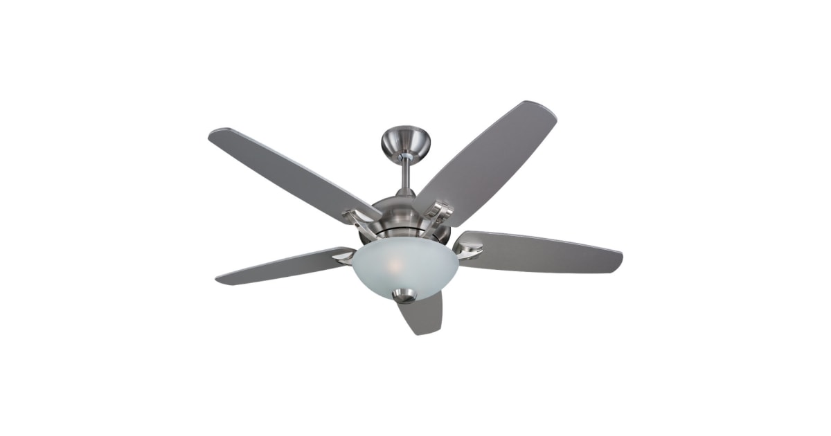 Monte Carlo 5VSR44BSD-L Five Blade 44" Blade Span Indoor Ceiling Fan ...