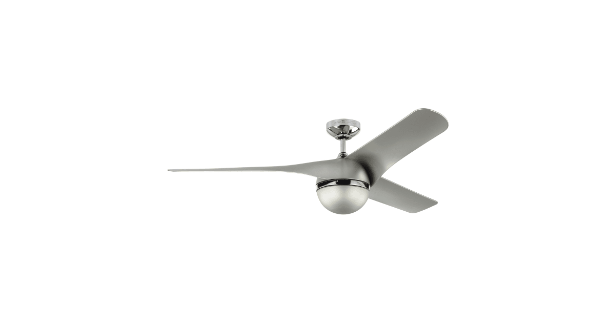 Monte Carlo 3AKR56CH Akova 56" 3 Blade Indoor / Outdoor DC Ceiling Fan ...