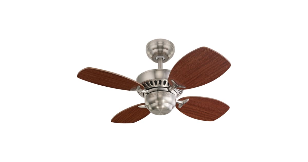 Monte Carlo 4CO28BS Four Blade 28" Mini Indoor Ceiling Fan | Ferguson Home