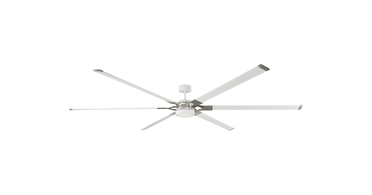 Monte Carlo 6LFR96RZWD Loft 96" 6 Blade Indoor LED Ceiling Fan with ...