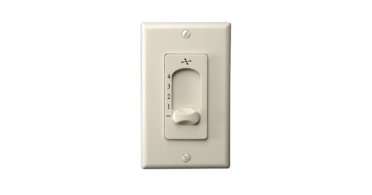 Monte Carlo ESSWC-3-AL Three-Wire Four Speed Fan Control Wall Switch ...