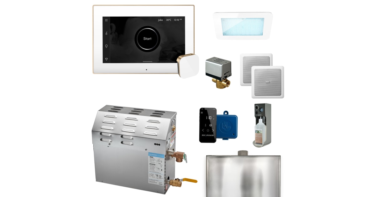 Mr Steam 05C1ANEBBQJ MS (XDream) 5000-Watt Steam Generator with iSteamX ...