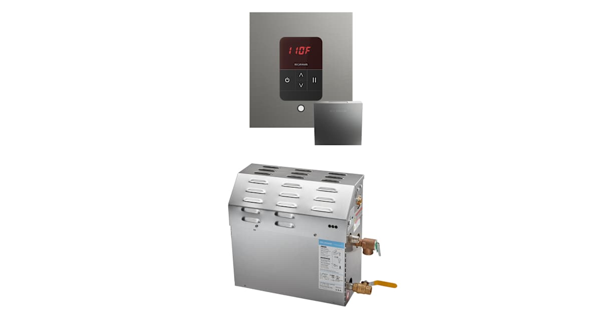 Mr Steam R06C10BK0000 Ms Itempo Square Package 6 kW (6000 W) Steam ...