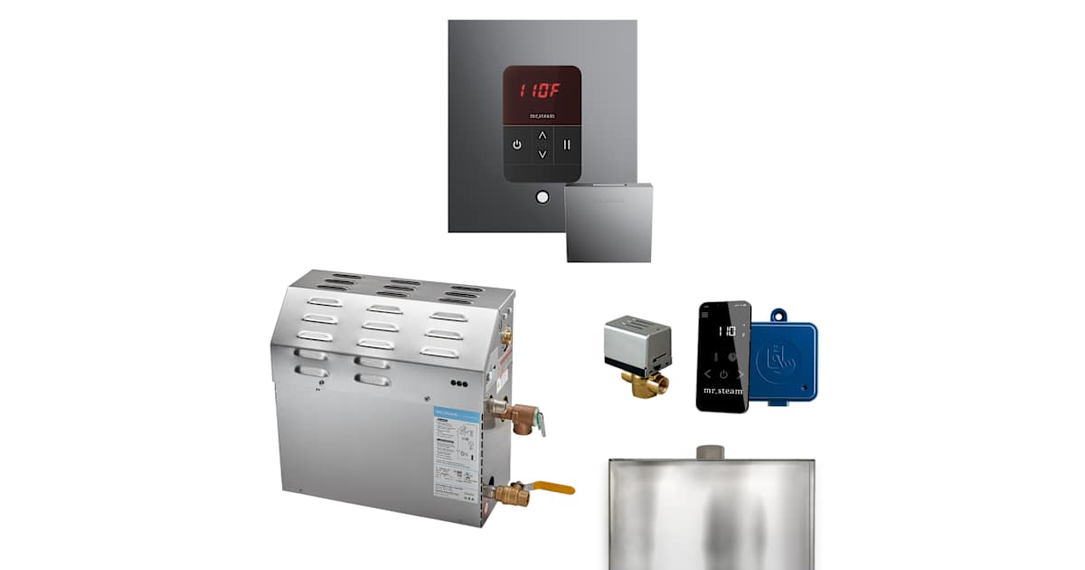 Mr Steam R09C1ABL0000 Ms Itempo Square with Accessories Package 9 kW ...