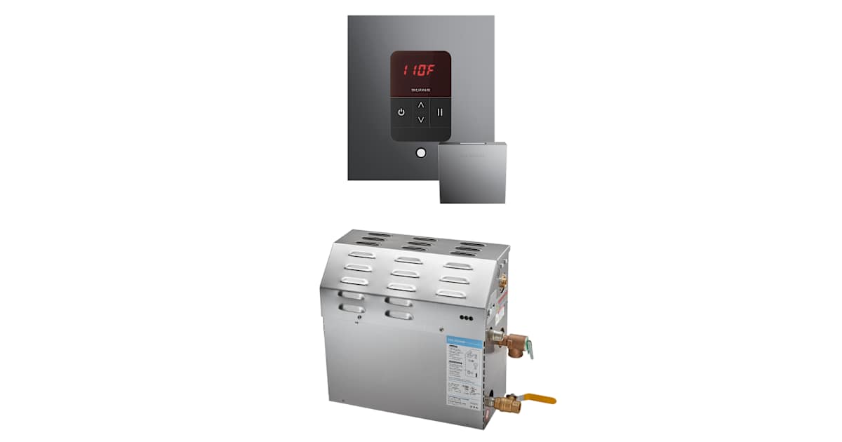 Mr Steam R12C10BL0000 Super Itempo Square Package 12 kW (12000 W) Steam ...