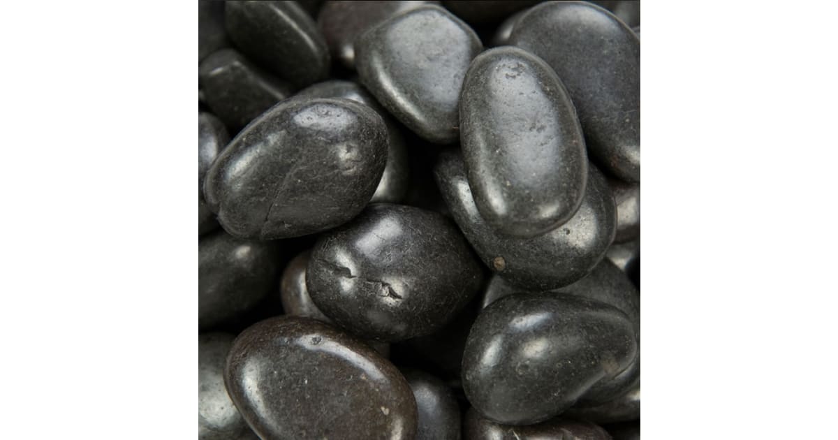MSI LPEBQBLK3POL40 Piedra Pebbles 3/4" to 1 1/4" Polished Bagged ...