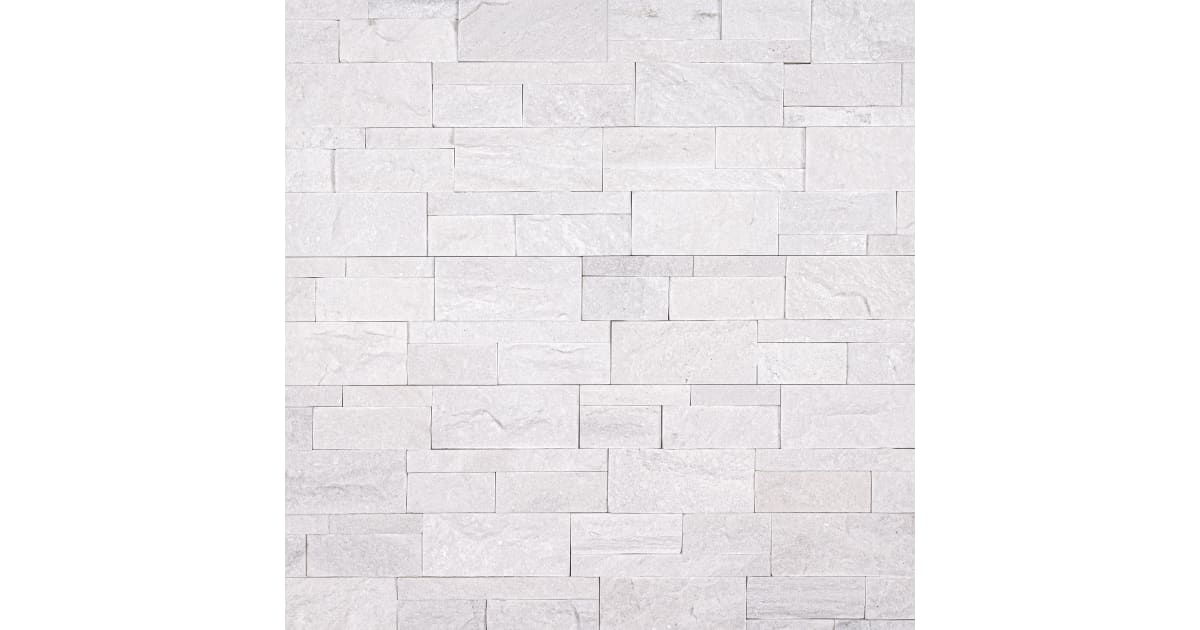 MSI LPNLQARCWHI924 Stackstone Ledger 9" x 24" Quartzite Hardscape Wall ...
