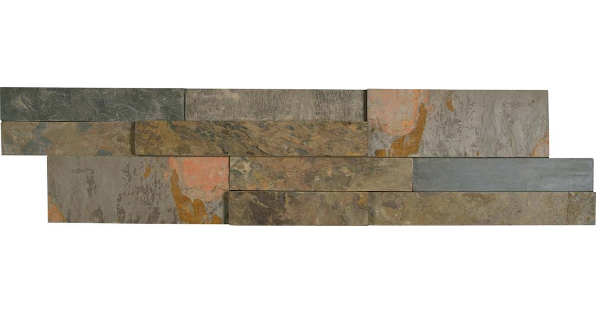 MSI LPNLSRUSGLD624-PLT 6" x 24" Stone Hardscape Wall Tile - Splitface ...