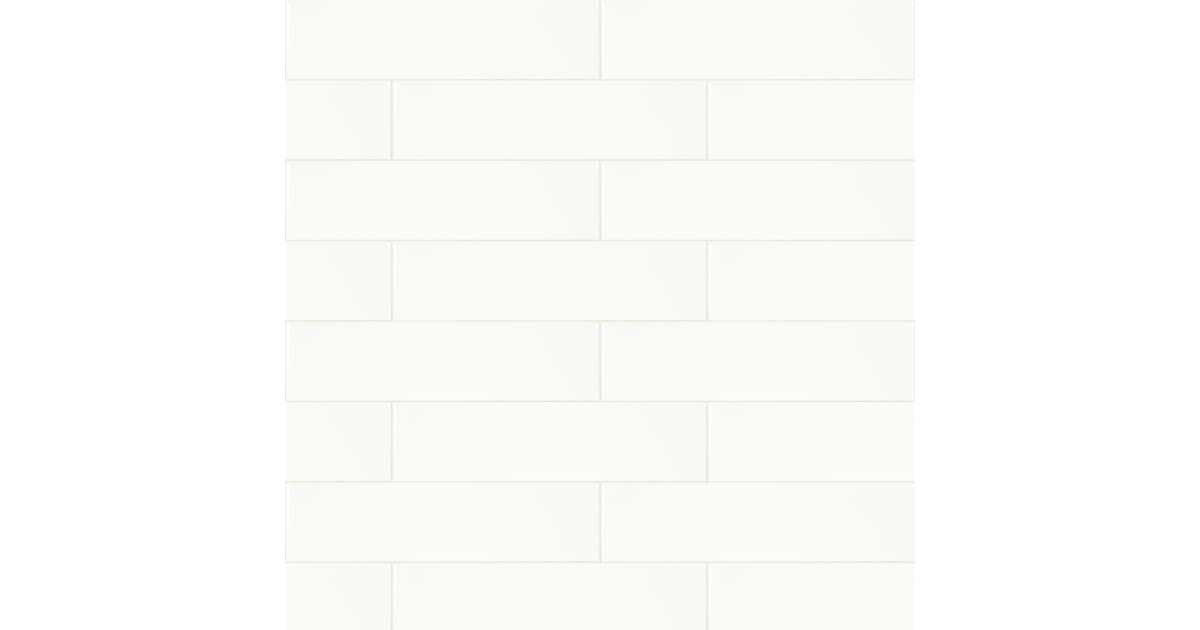 MSI NMETWHI2X8G Metro 2" x 8" Rectangle Wall Tile - Glossy Visual ...