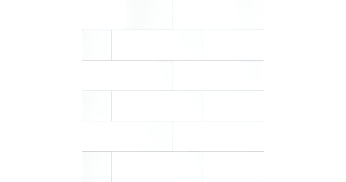 MSI NMETWHI4X16G Metro 4" x 16" Rectangle Wall Tile - Glossy Visual ...