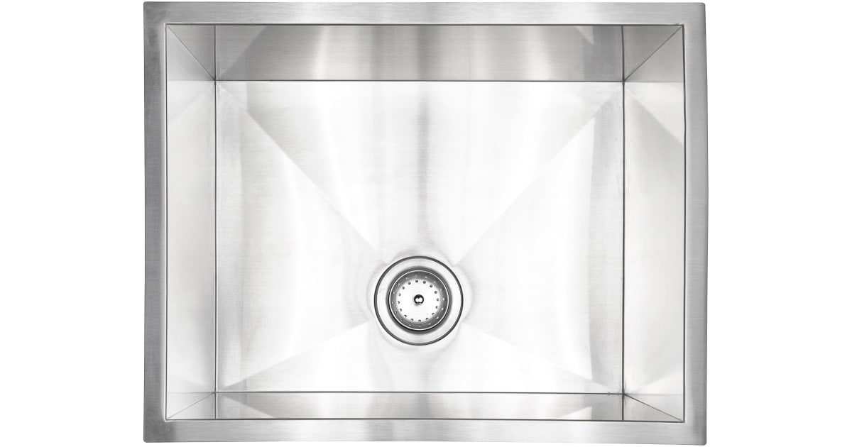MSI SIN-16-SINBWL-WEL-2318 23" Undermount Single Basin Stainless Steel ...