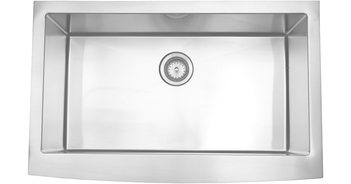MSI SIN-16-SINBWL-WEL-3321FSAF 32-7/8" Farmhouse Single Basin Stainless ...