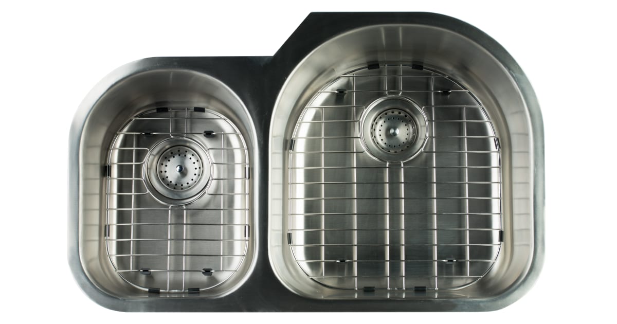 MSI SIN-18-DBLBWL-4060-3120 GREENGUARD 31" Undermount Double Basin ...