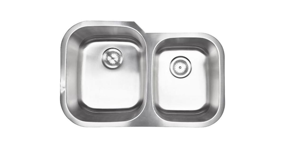 MSI SIN-18-DBLBWL-6040-3120S GREENGUARD 32" Undermount Double Basin ...