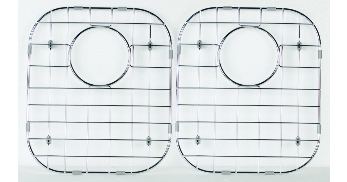 MSI SIN-18-GRID-5050-3118 14-3/8" L x 12-3/8" W Stainless Steel Basin ...