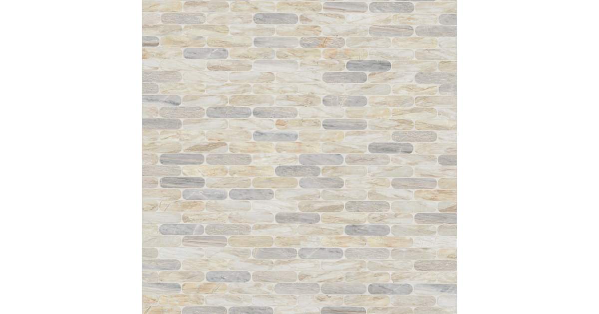 MSI SMOT-ANGORA-ELLP Angora - 12" x 12" Oval Floor and Wall Tile ...