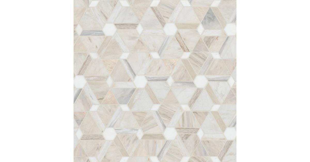 MSI SMOT-ANGORA-FLOP Angora - 11" x 12" Geometric Floor and Wall Tile ...