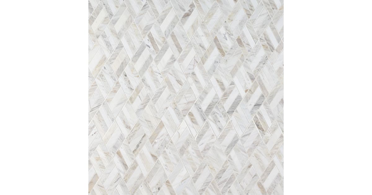 MSI SMOT-ANGORA-RHO10MM Angora Rhombus 11" x 12" Polished Marble Mesh ...