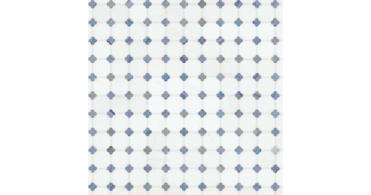 MSI SMOT-AZULA-FLORP Azula Floret 12" x 12" Polished Marble Mesh ...