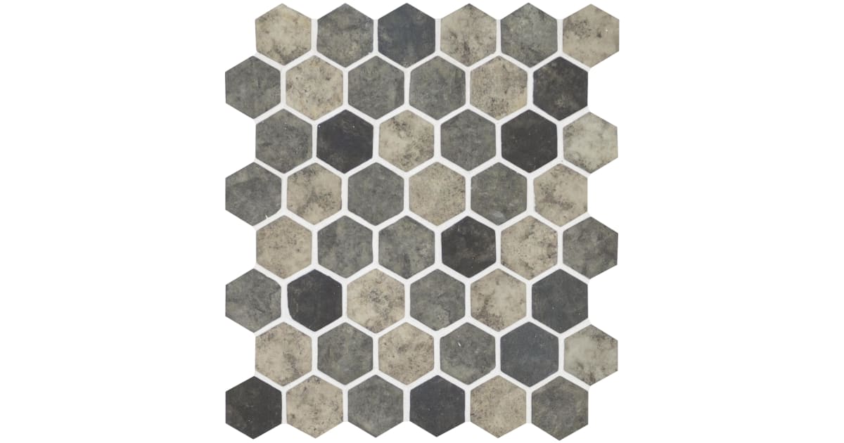 MSI SMOT-GLS-UT6MM 2" x 2" Hexagon Mosaic Tile - Glossy Glass Visual ...