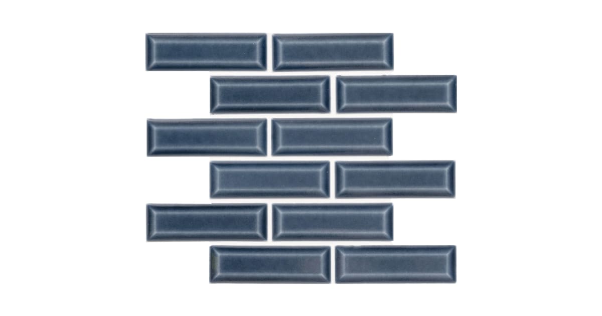MSI SMOT-PT-BAYBLU-2X6B Highland Park - 12" x 12" Rectangle Brick Wall ...