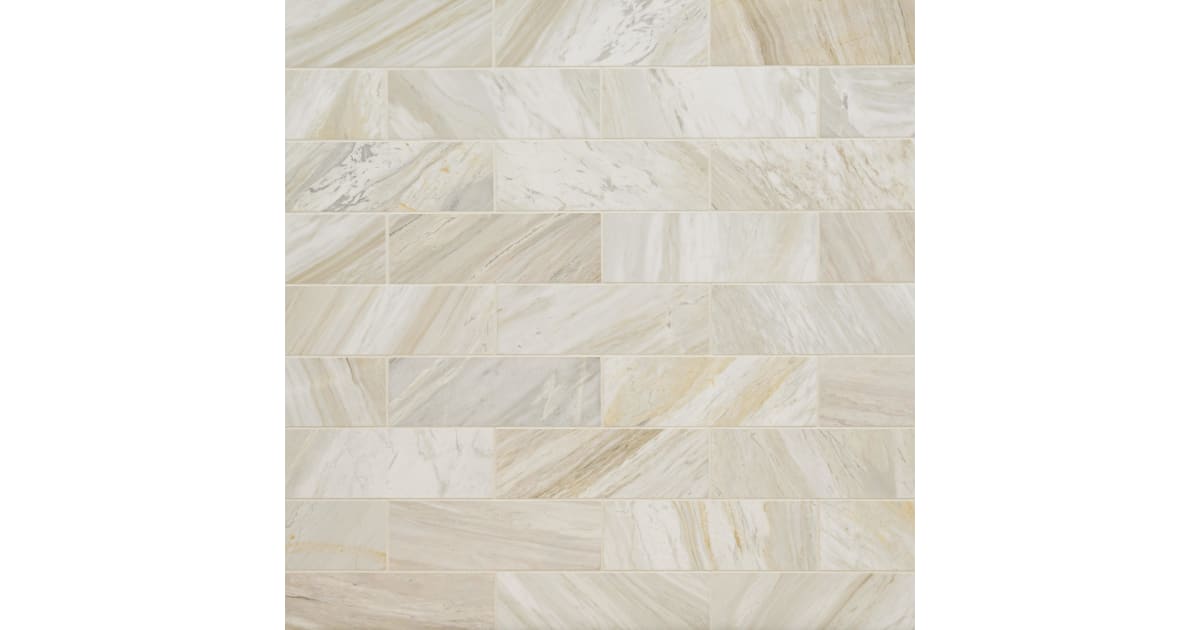MSI TATHGOL412H Athena Gold 4" X 12" Honed Marble Subway Tile - Sold by ...