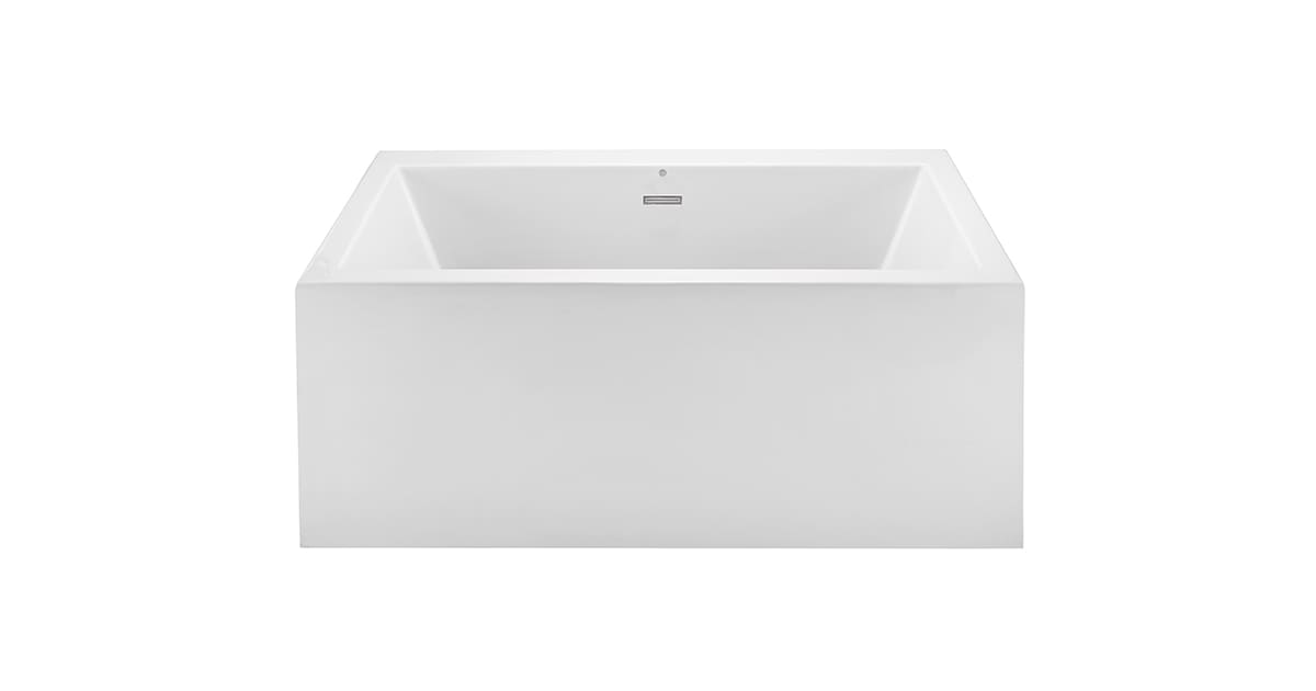 MTI Baths AE119ASCULPT1 Kahlo 60" Freestanding Acrylic Soaking Tub with ...