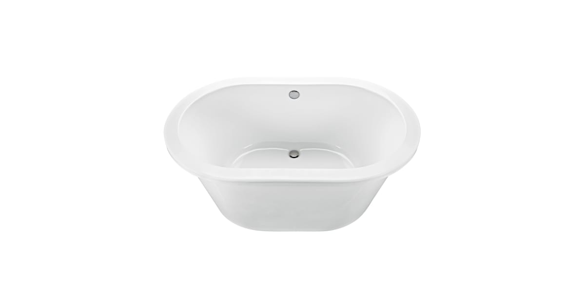 MTI Baths AE68-WH New Yorker 4 66" Freestanding Acrylic Aria Elite Tub ...