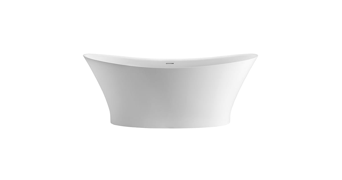 MTI Baths AST262GL-BI Boutique 60" Free Standing Sculpture Stone Air ...