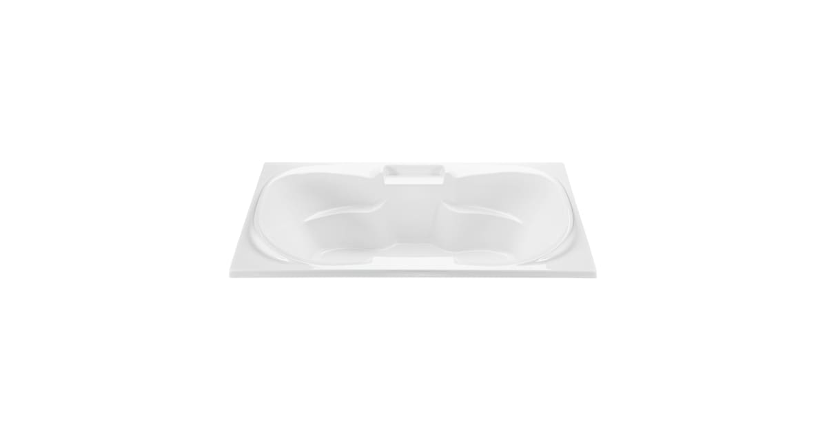 MTI Baths AST32-WH Tranquility 1 72" Drop-In Acrylic Air Bath Tub with ...