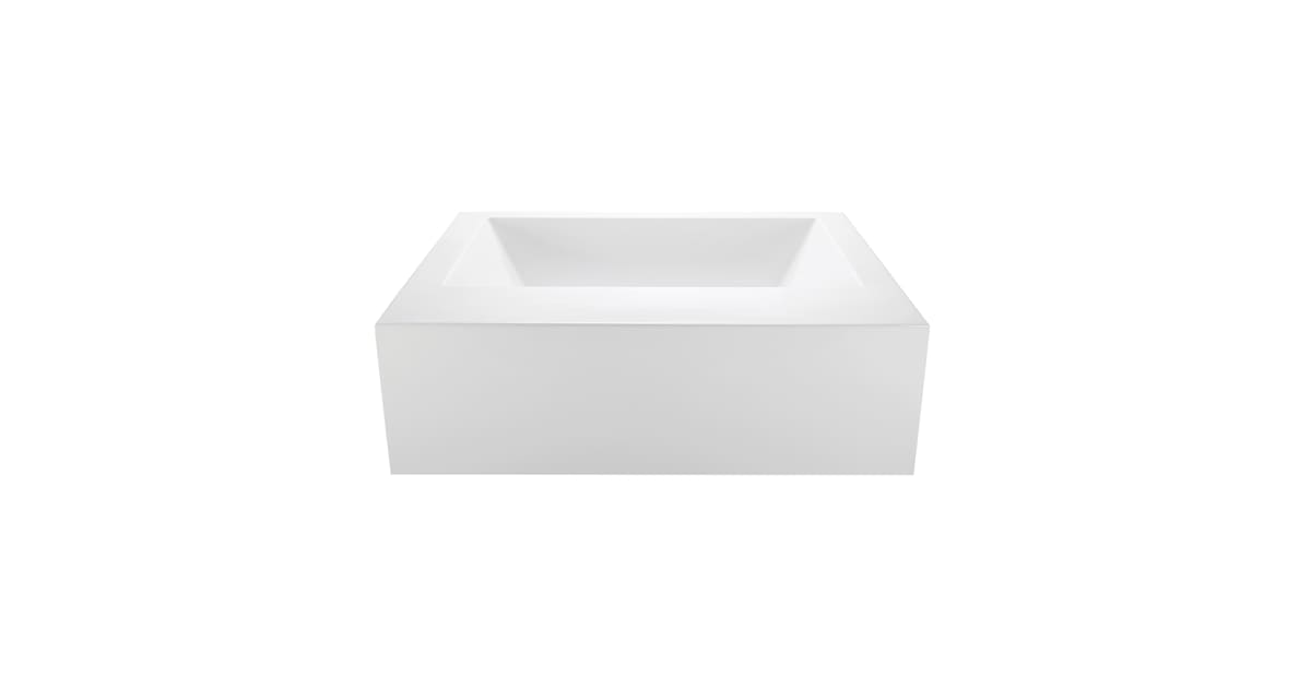 MTI Baths AST84ASCULPT1 Metro 60" Freestanding Acrylic Soaking Tub with ...