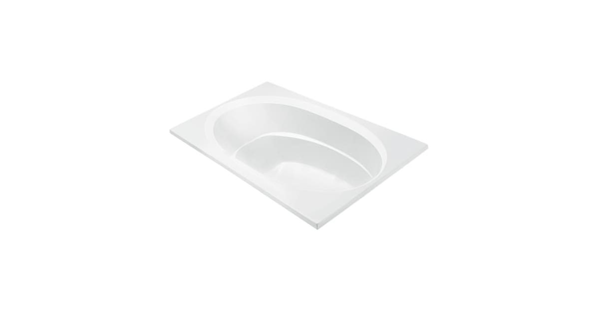 MTI Baths ASTSM18-WH Seville 4 72" Drop-In Acrylic Air Bath and Stream ...