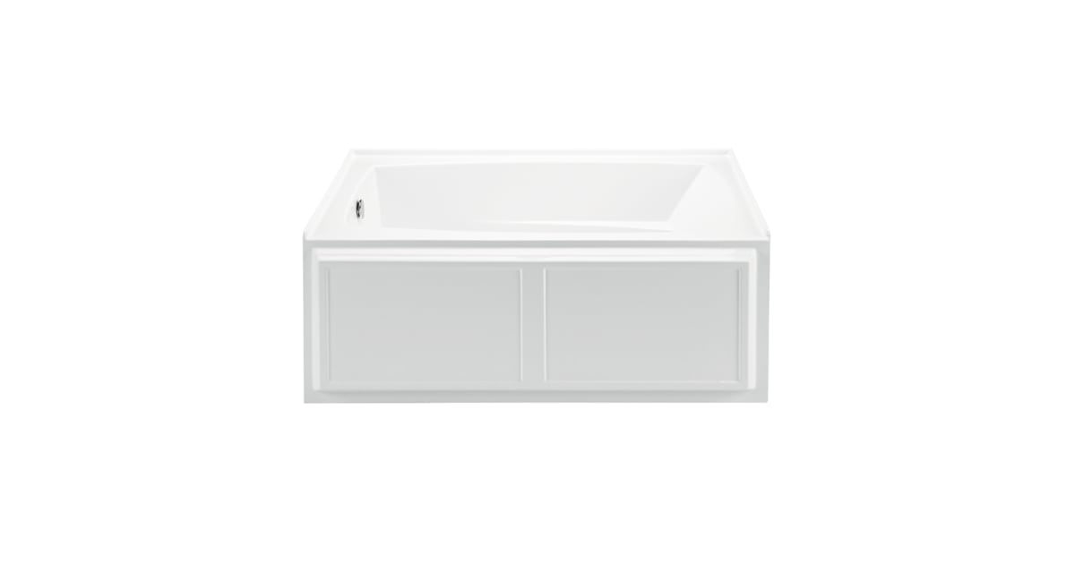 MTI Baths AU80-WH-RH Wyndham 5 60" Alcove Acrylic Air Bath and Ultra ...