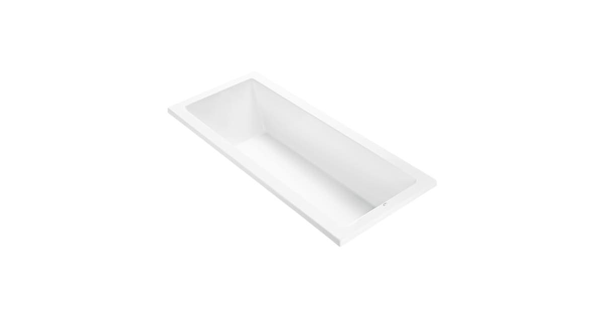 MTI Baths AU92-WH-DI Andrea 2 Designer 72" Drop In Acrylic Air Massage ...