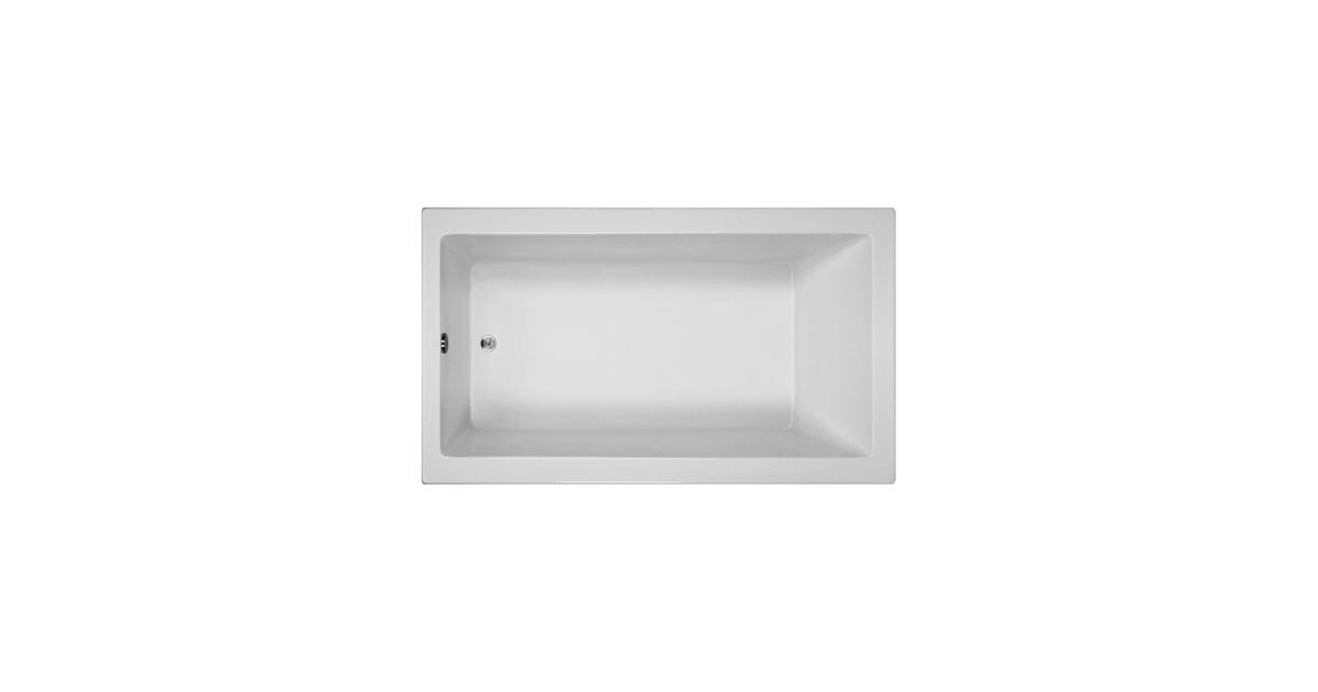 MTI Baths MBSCR7242-WH-DI MTI BASICS Drop In Acrylic Soaking Tub with ...
