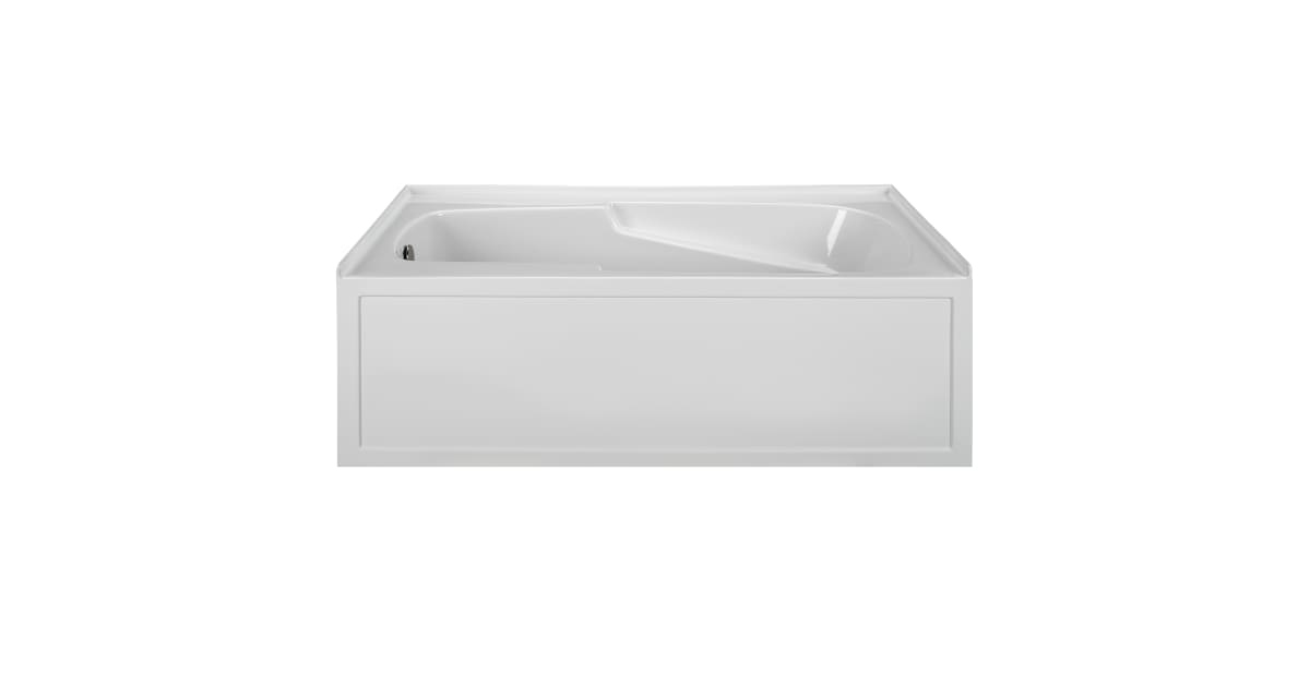MTI Baths MBSIS6032-WH-RH Basics 60" Three Wall Alcove Acrylic Soaking ...